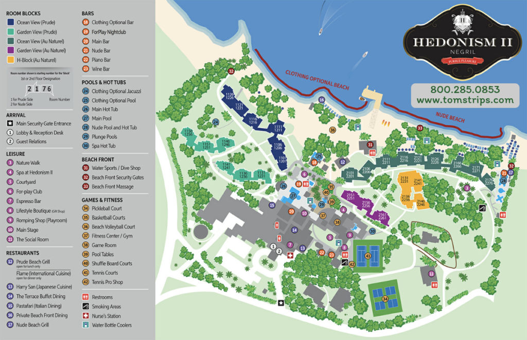 Hedonism II - Room Categories - Tom's Trips